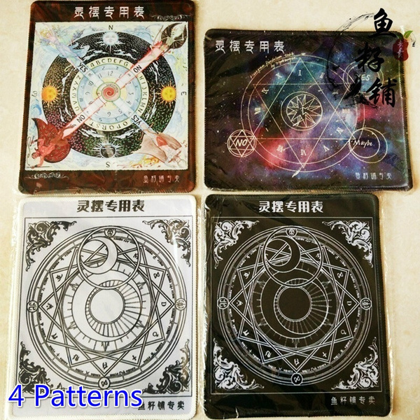 Table Pendulum Chart Triple Moon Pentacle Tarot Card Wicca Pagan Altar ...