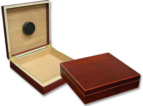 Small Cigar Humidor with Humidifier - Capacity: 20 Cigars - Color ...