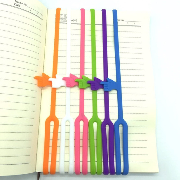 Cute Silicone Finger Point Bookmarks Bookmarks Novelty Office / School ...