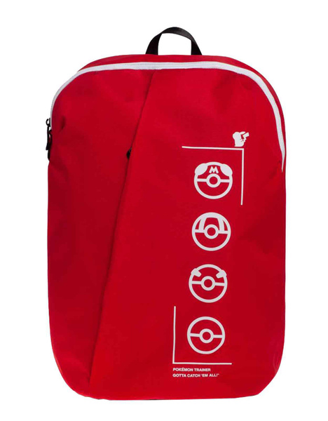 Pokemon Backpack Bag Trainer Technical Poke Ball Logo new Official Red ...