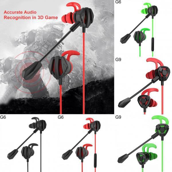 New Dynamic Noise Reduction In-Ear Wired Earphones Gaming Headsets with ...