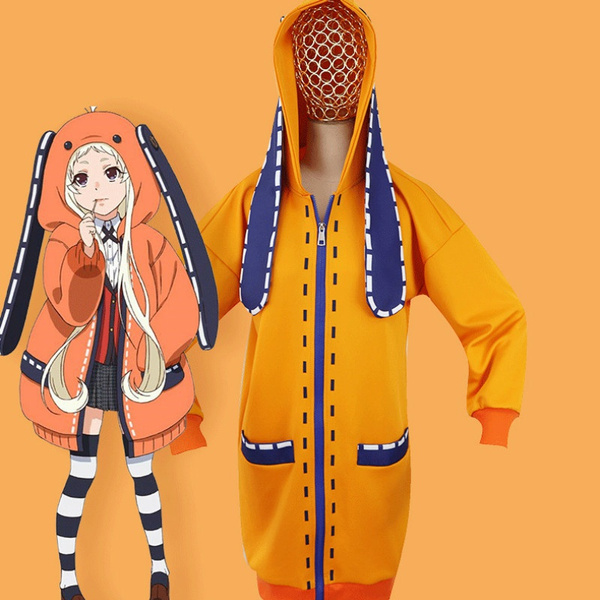 Anime Kakegurui Compulsive Gambler Runa Yomozuki Cute Hoodie Coat Runa ...