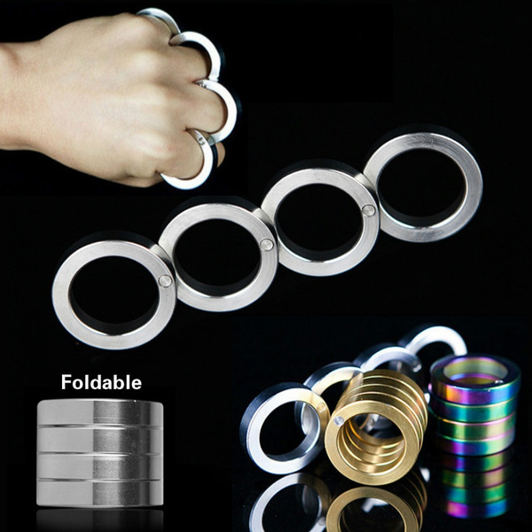 Foldable Telescopic Stainless Steel Finger Tiger Outdoor Self-defense ...
