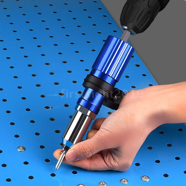 Electric Rivet Tool 2.4mm-4.8mm Rivet Nut Tool Bit Adapter Cordless ...