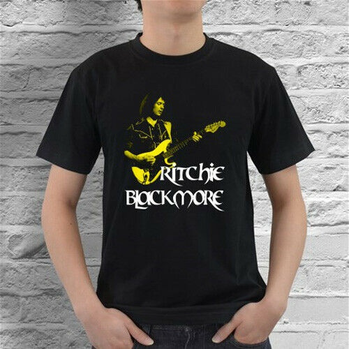 Ritchie Blackmore Guitarist Rainbow Black T-Shirt | Wish