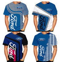 New Fashion Mens Ford 3d T-shirt Comfortable T Shirt Short Sleeve ...