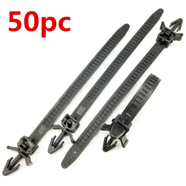 Car Fastener Mount Tie Clip Releasable Tie Wrap Cable Fastening Clips ...