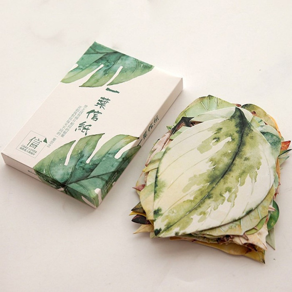 30 Sheets/Set Leaf Greeting Card Postcard Stationary Letter Envelope ...