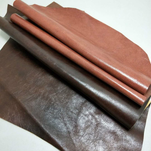 Genuine Real Leather Fabric First Layer Cowhide Material Hide Cut DIY ...