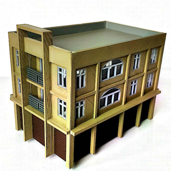 HO Scale Assembled Model Building DIY 1:87 Commercial Office ...