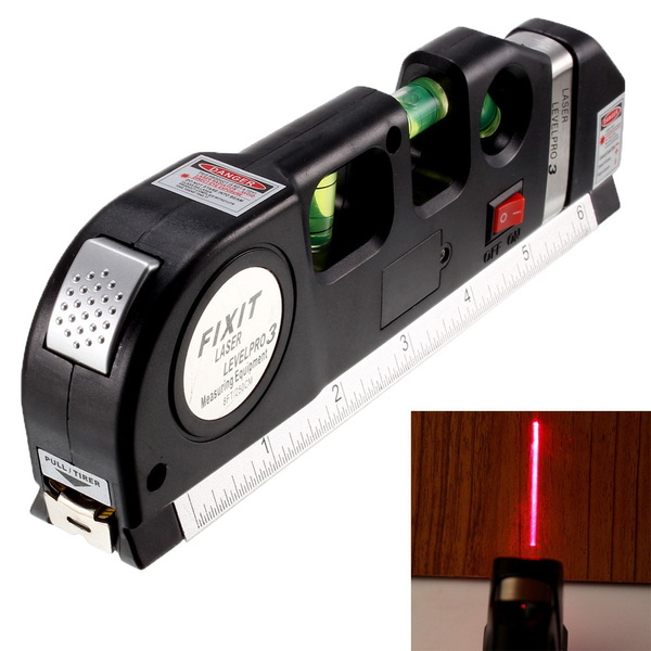 Laser Level 8 Feet Measure Tape Ruler Adjusted Standard and Metric ...
