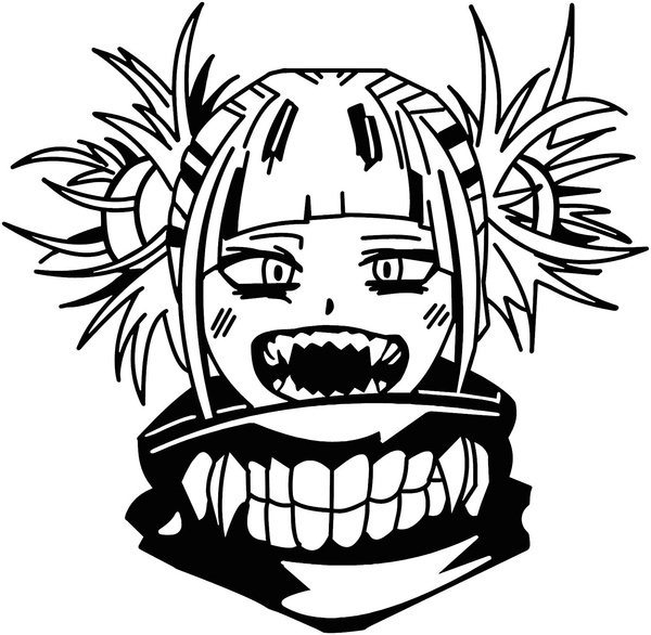 2PCS My Hero Academia -Himiko Toga Anime Decal Sticker | Wish