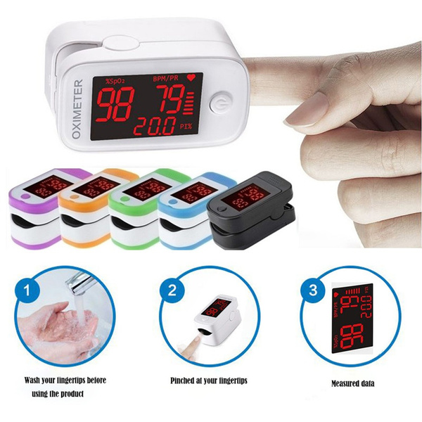 Pulse Oximeter Monitor Finger Pulse Oxymeter Digital Oxygen Meter | Wish