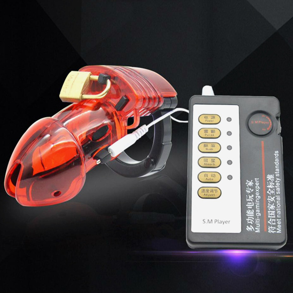 Electro Shock Chastity Cage Pen-is Sleeve Cock Cage Lock | Wish