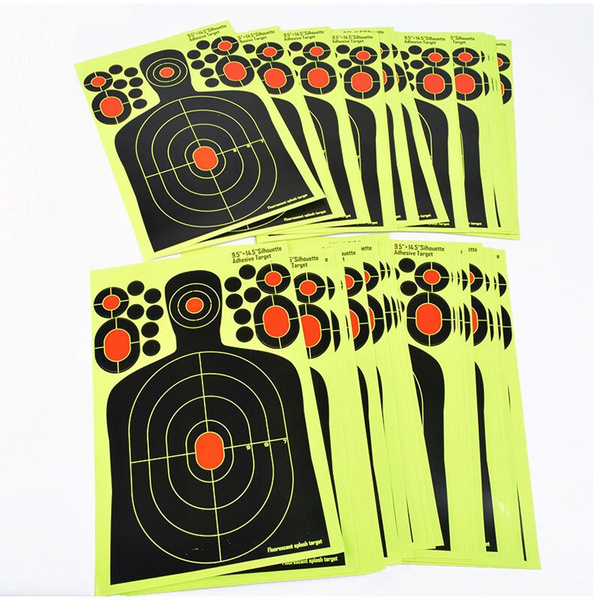 20Pcs Realistic Shooting Targets Splatter Adhesive Target Blossom Man ...