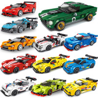 New Super Racing Car Building Blocks Assembly Model Cars Toys DIY ...