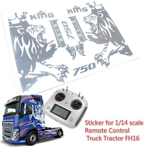Remote Control Truck Sticker for 1/14 Scale Remote Control Tamiya Volvo ...