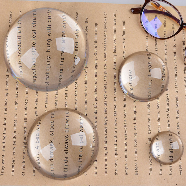 LONGWIN Magnifying Glass Crystal Dome Paperweight 1.6 inch Crystal ...