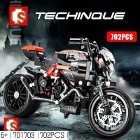 New Motorcycle Assembling Building Blocks Educational Toys DIY Bricks ...