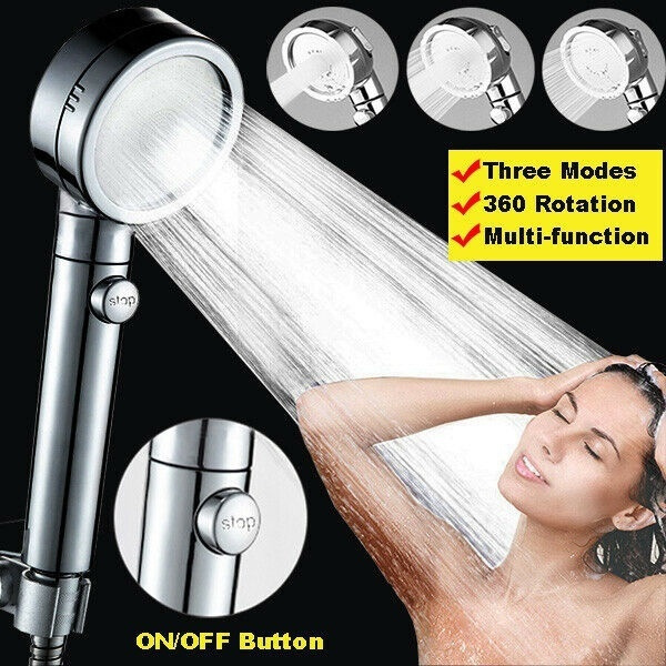 360° Rotation Handheld Water Saving Shower Head High Pressure Massage ...