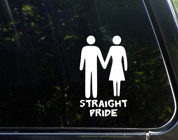2PCS Graphics Straight Pride Die Cut Decal Bumper Sticker | Wish