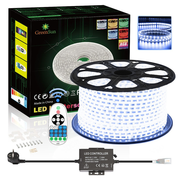 20/30M Flexible LED Strip Light IP65 Waterproof Ultra Bright Hose Rope ...