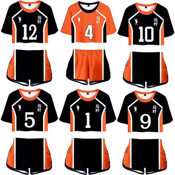 CosplayCos Karasuno High School Uniform Jersey Hinata Kageyama ...