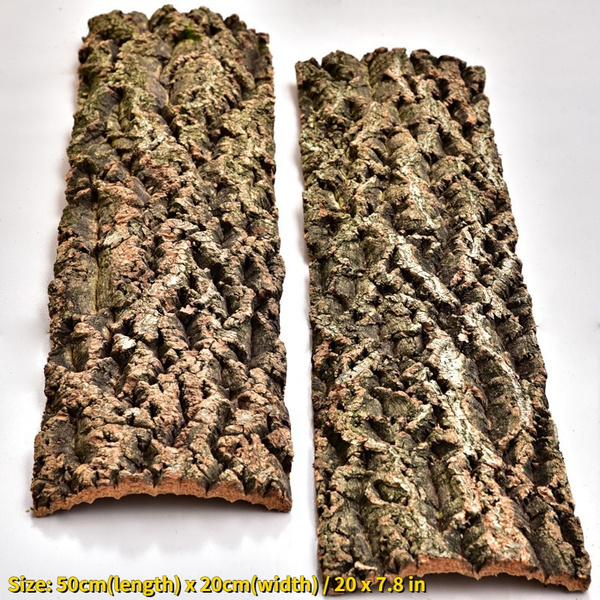 50x20cm Real Tree Bark Cork Reptile Vivarium/Terrarium Backgrounds Wall ...