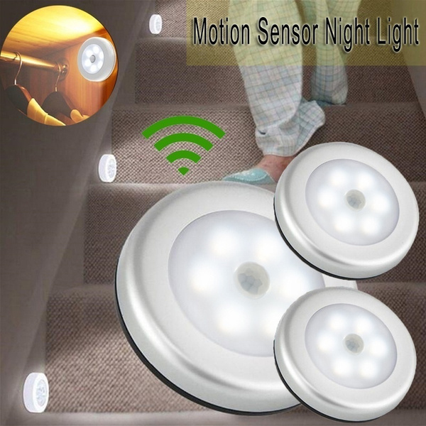 Promethfire 6 Led Wall Lights Stick Anywhere Sensor Night Light ...