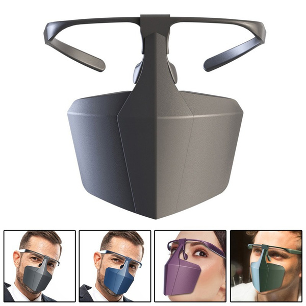 1pc Anti-fog Splash-proof Dust-proof Face Cover Anti Saliva Reusable ...