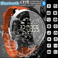 EX18 Smart Watch Men Sport IP68 Waterproof Heart Rate Blood Pressure ...