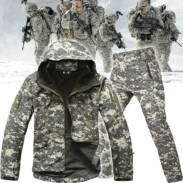 Military Uniform Clothes Tactical Jacket Waterproof Coat Hunting ...