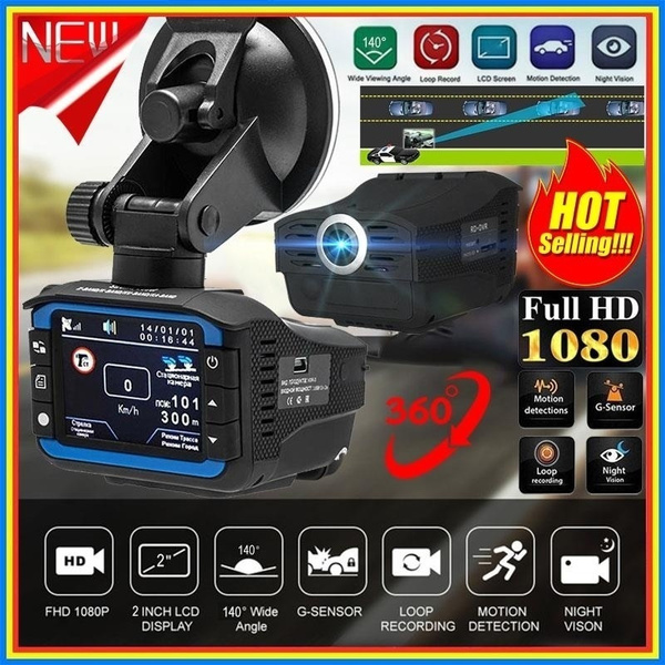 New Arrilval 2 Inch VG3 1080P Car DVR Radar Detector 140 Degree Dash ...