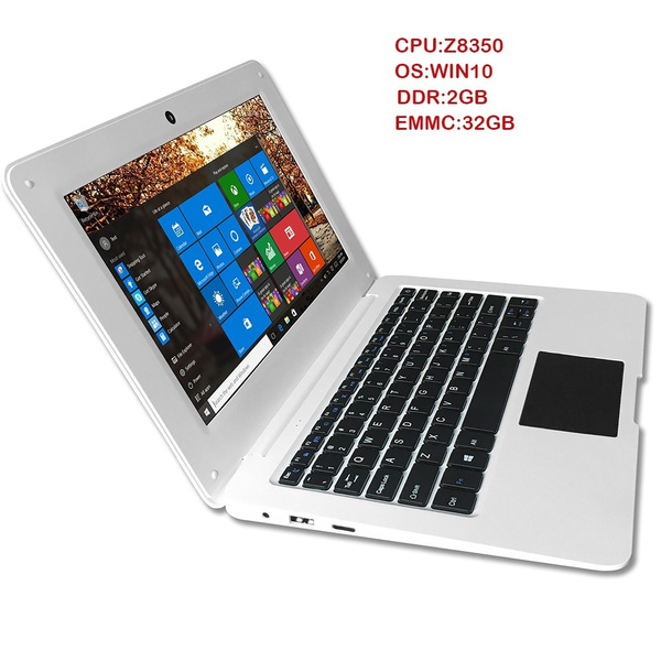 10.1 Inch Ultra Thin Laptop Intel CPU 2GB+32GB Win10 OS Laptops ...