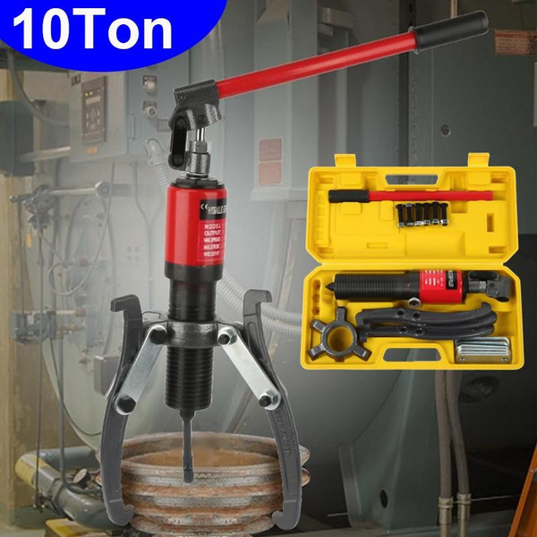 10T Hydraulic Gear Puller Pulling Pumps Oil Tube Drawing Machine W ...
