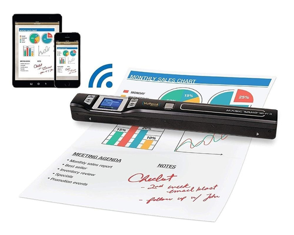 iScan Mini Portable Scanner 900DPI LCD Display JPG/PDF Format Document ...