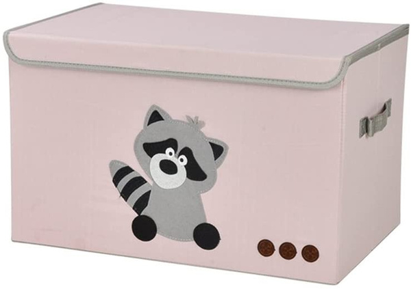 Kids Toy Chest,Storage Trunk for Boys and Girls Room Canvas Collapsible ...