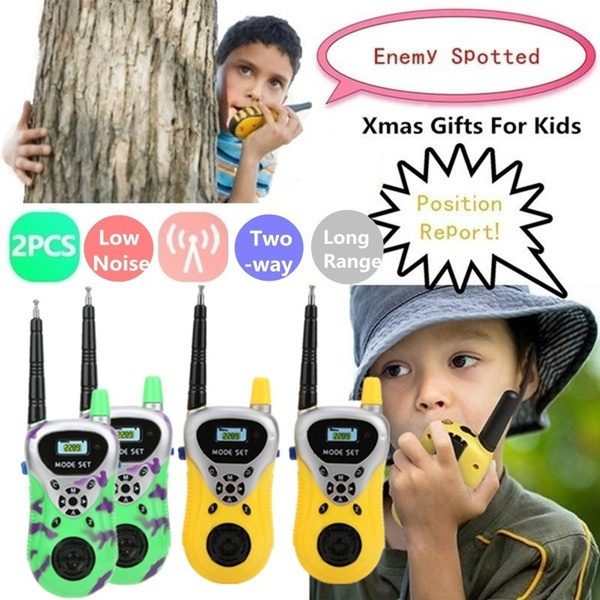 2Pcs Mini Walkie Talkie Kids Child Mini Toys Electronic Intercom ...