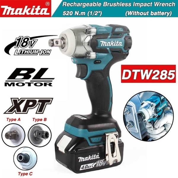 Top Quality Makita DTW285 18V Impact Wrench Brushless Motor Cordless ...