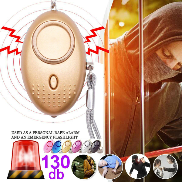 Personal Anti Wolf Safety Alarm, 130DB Portable Alarm Keychain with LED ...