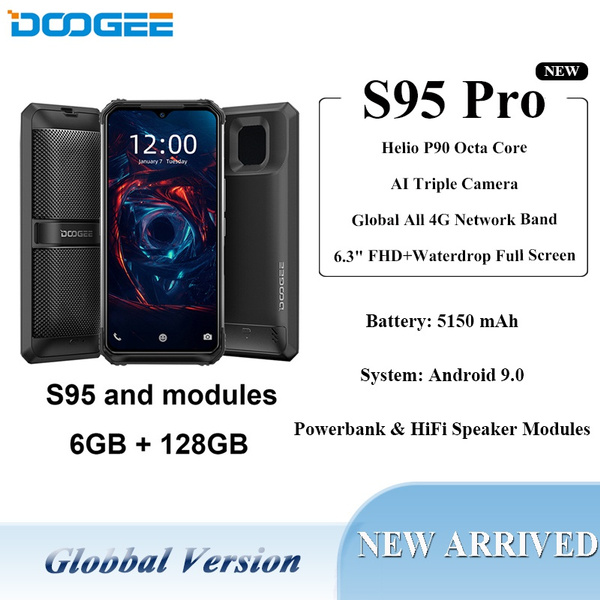 DOOGEE S95 Modular Rugged Mobile Phone 6GB 128GB Helio P90 Octa Core ...