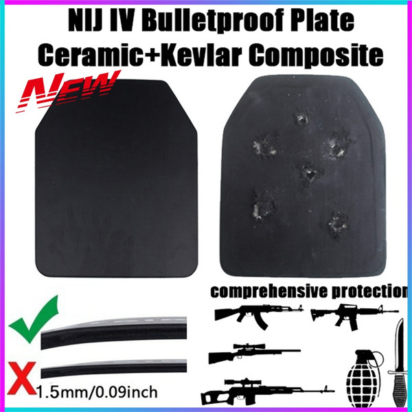Hot!! 3.8mm NIJ IV Military Bulletproof Plate High Technology Ceramic ...
