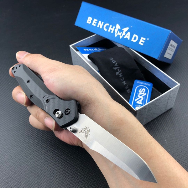 Benchmade 940 Osborne Folding Knife S90v Stone Wash Blade Carbon Fiber ...