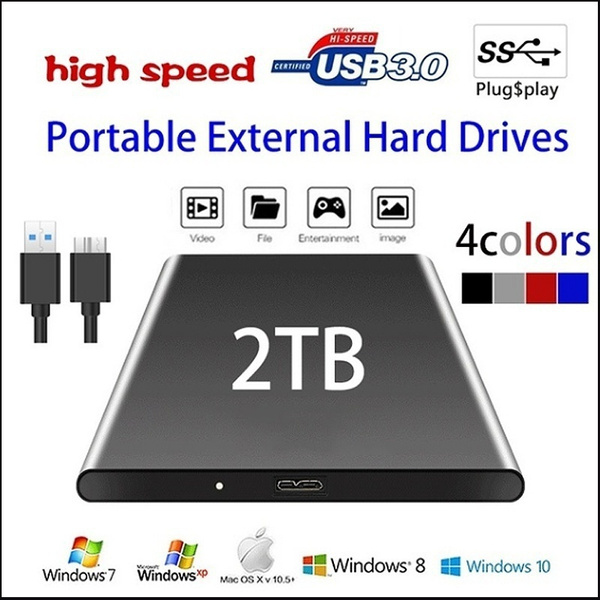 2021 DISK 2TB 1TB 500G High Speed Portable External Hard Disk Mass ...