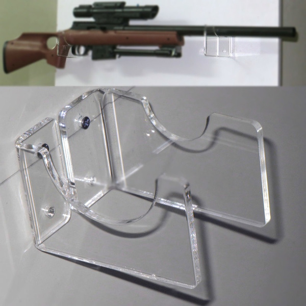 Acrylic Rifle Holder / Musket Brackets / Rifle Wall Mount Display Rack ...