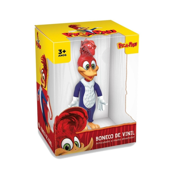 Boneco Articulado de Vinil Pica Pau Lider Brinquedos 2826 | Wish