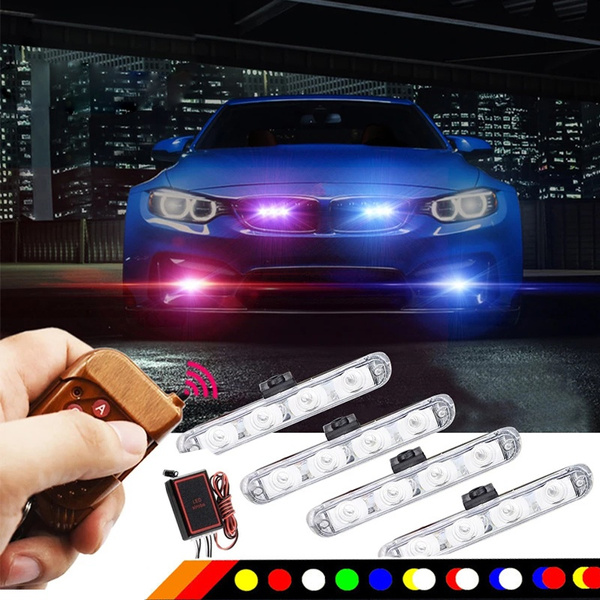 12V Car SUV Off-road Warning Light Emergency Flashing Headlight ...