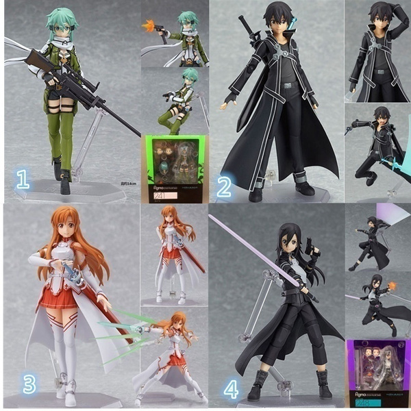 4 Types SAO Japanese Action PVC Figure Figama Anime Sword Art Online ...