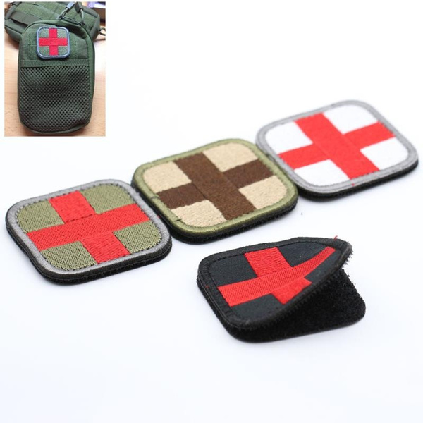 Red Cross Embroidery Patch Outdoor Armband Cloth Badges EMT Medical ...