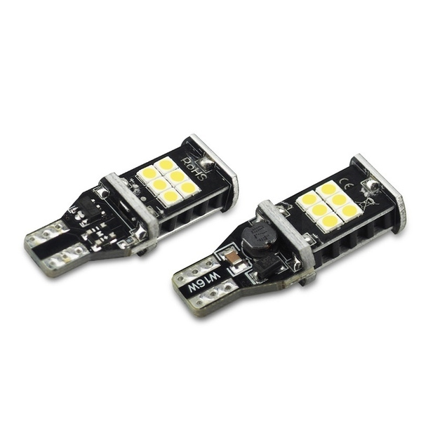 2x T15 W16W Canbus White LED Backup Reverse Light For kia rio k2 3 5 ...